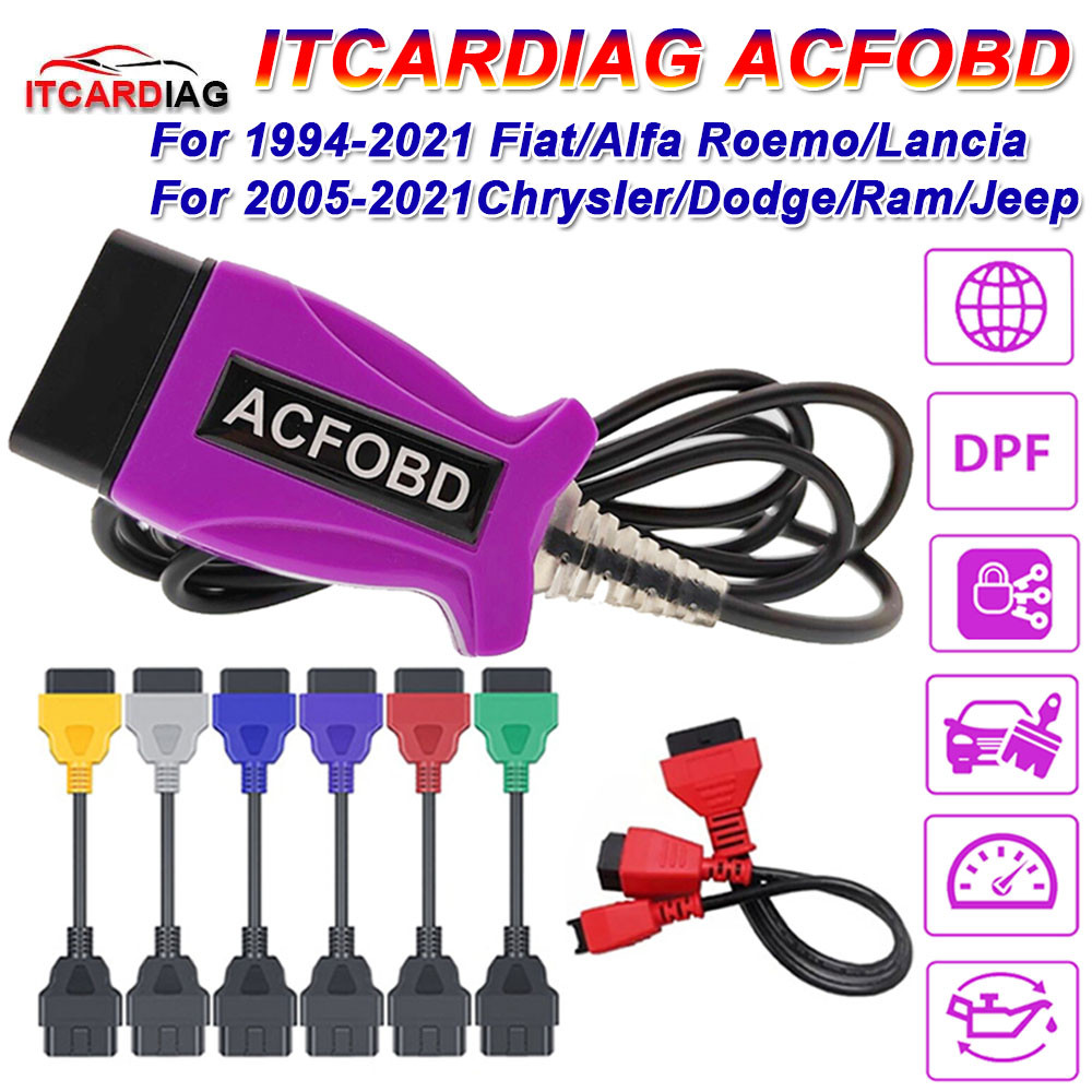 Jual ITCARDIAG ACFOBD OBD2 Diagnostic Tool OBD Scanner for Fiat/Alfa ...