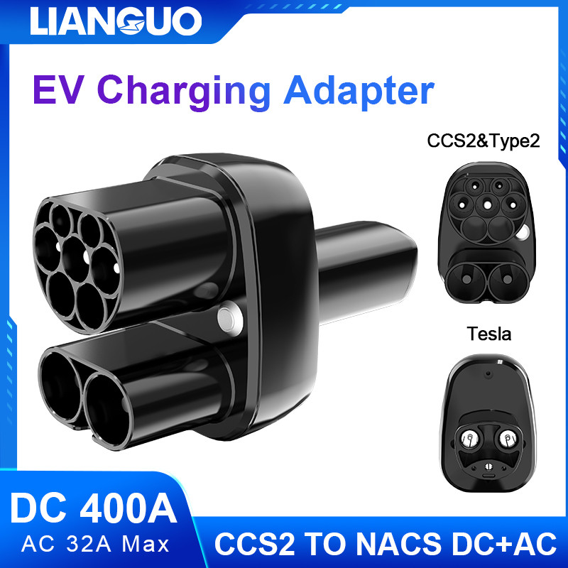 Jual CCS2 to NACS EV Charger Adapter AC 32A DC 400A CCS2 to Tesla Car ...