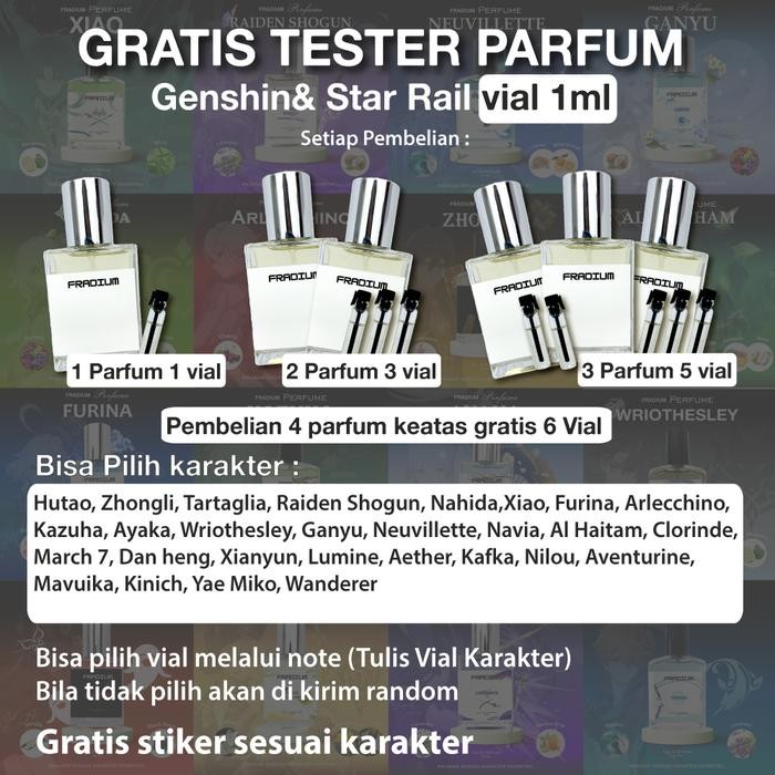 Jual (Allthebest) Perfume/Parfum Kafka Honkai Star Rail Fradium 30ml ...
