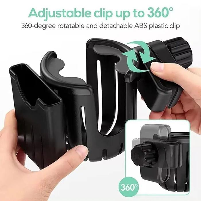 Jual 2-In-1 Cup Holder Motor Universal Tempat Sepeda/ Motor / Kursi ...