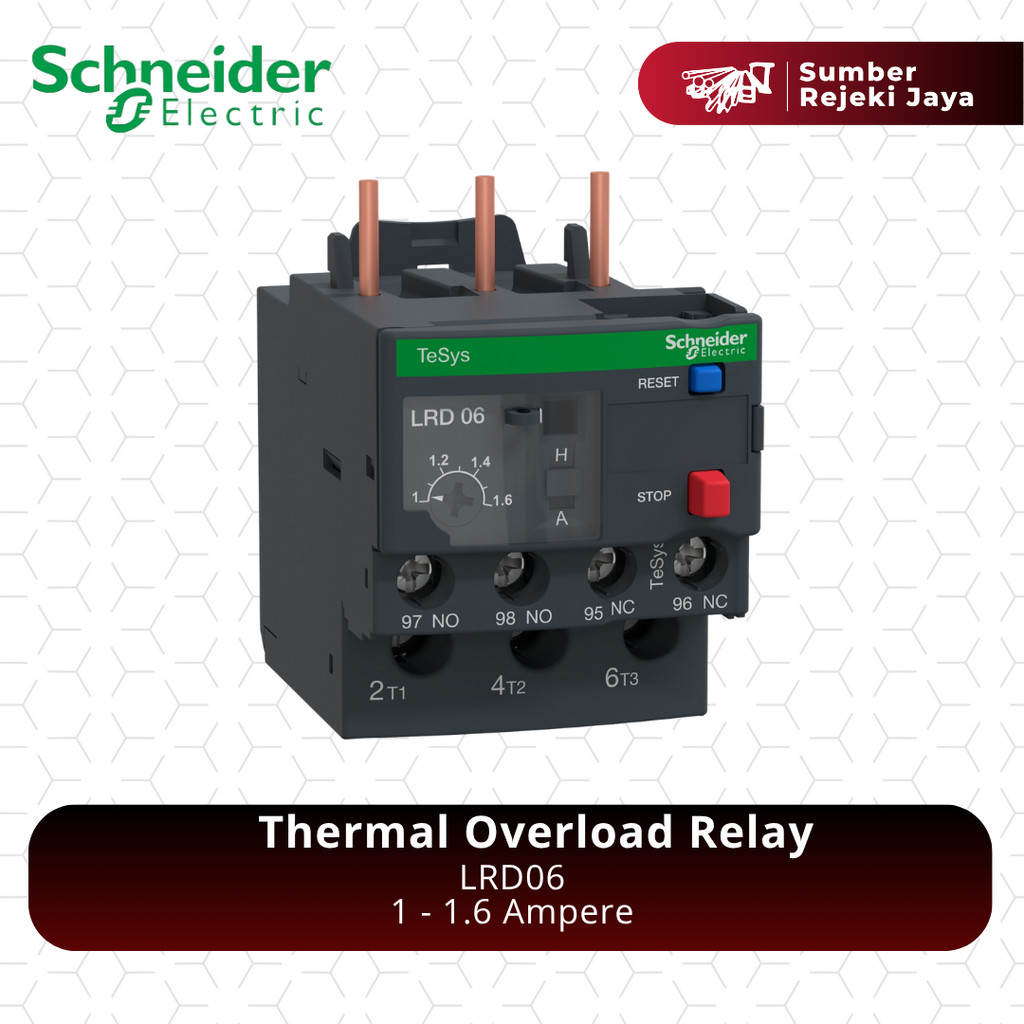 Jual Schneider Thermal Overload Relay LRD06 1 - 1.6A | Shopee Indonesia