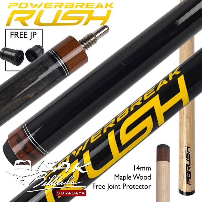Jual ASLI Power Break RUSH - Jump Break Cue Grey 14 mm Stick Loncat ...