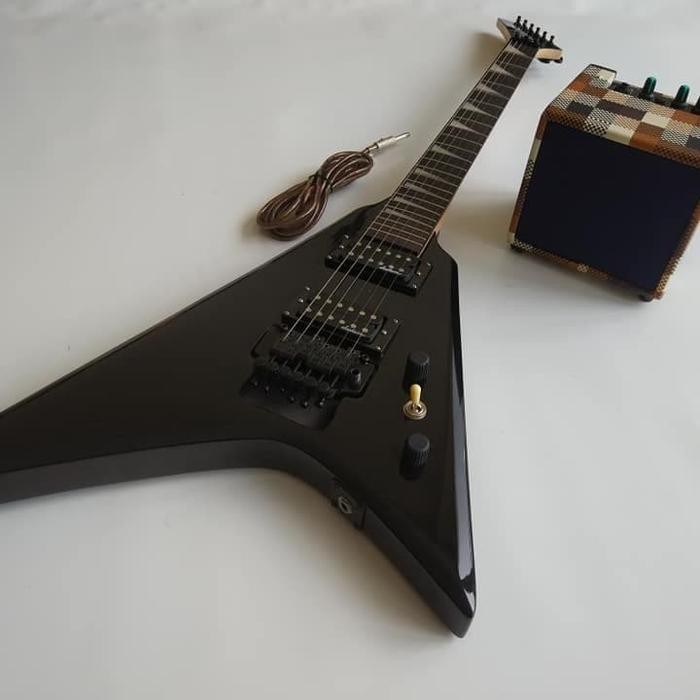 Jual Paket Gitar Listrik Jackson V amply dan jack | Shopee Indonesia