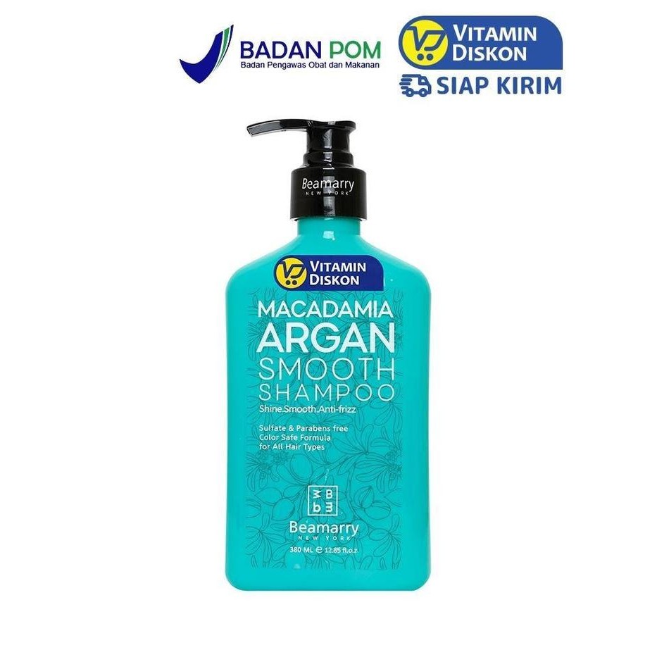 Jual BEAMARRY NEWYORK SHAMPOO MACADAMIA ARGAN SMOOTH 380ML Haircare ...
