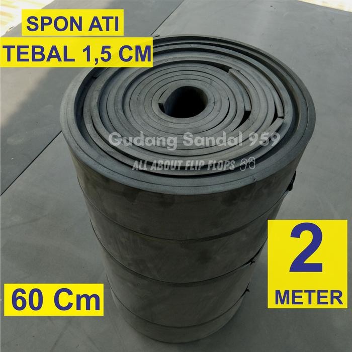 Jual SPON ATI TEBAL 1,5 CM WARNA HITAM LEBAR 60 CM X PANJANG 220 CM ...