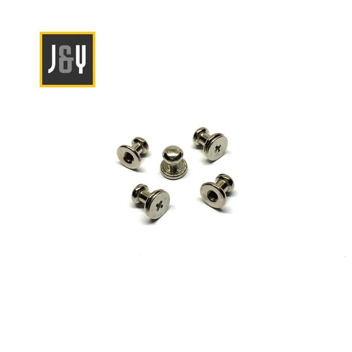 Jual Pilihan- Kancing / Baut Pion Tas Diameter 6 Mm Silver Per 12 Pcs ...