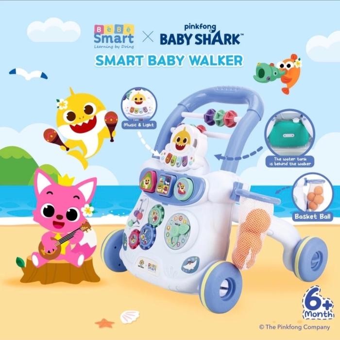 Jual BEBE SMART Smart Baby Walker Baby Shark / Push Walker / Dorongan ...