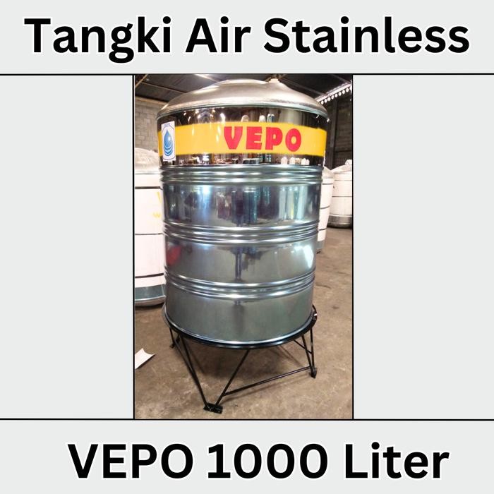 Jual Tandon Tangki air stainless Vepo 1000 liter Murah Berkualitas ...