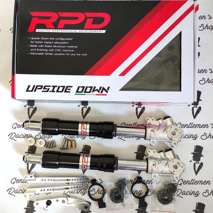 Jual Shock Depan NMAX Upside Down RPD BLACK / HITAM Front Shockbreaker ...