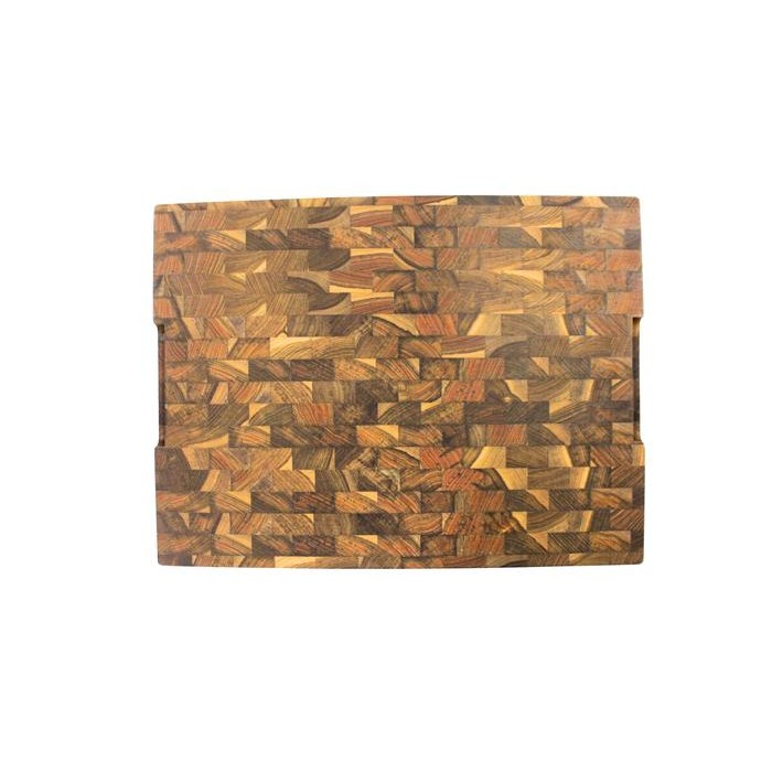 Jual Kroya Solid Teak Medium Exotic End Grain Cutting Board CX3001 ...