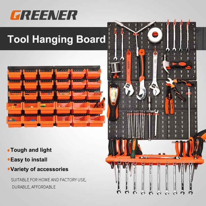 Jual Termurah Greener Wall Mounted Tools Hanging Board Papan Organizer ...