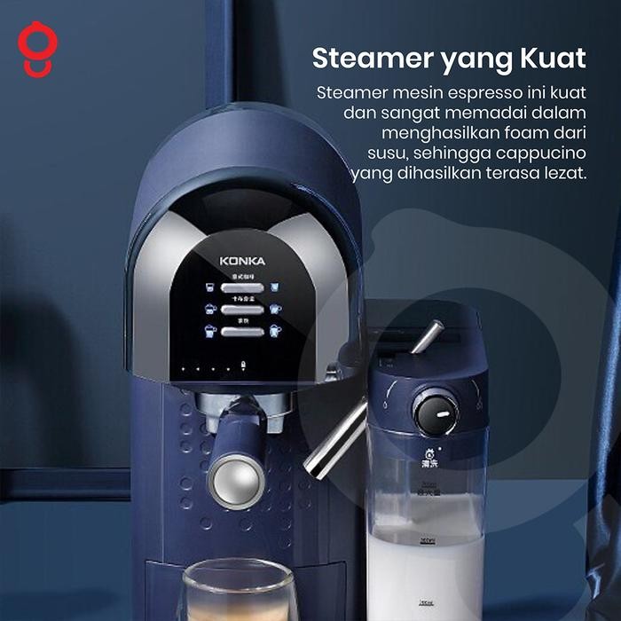 Jual KONKA MESIN KOPI ESPRESSO COFFEE MACHINE AUTO MILK FROTHER - KCF ...