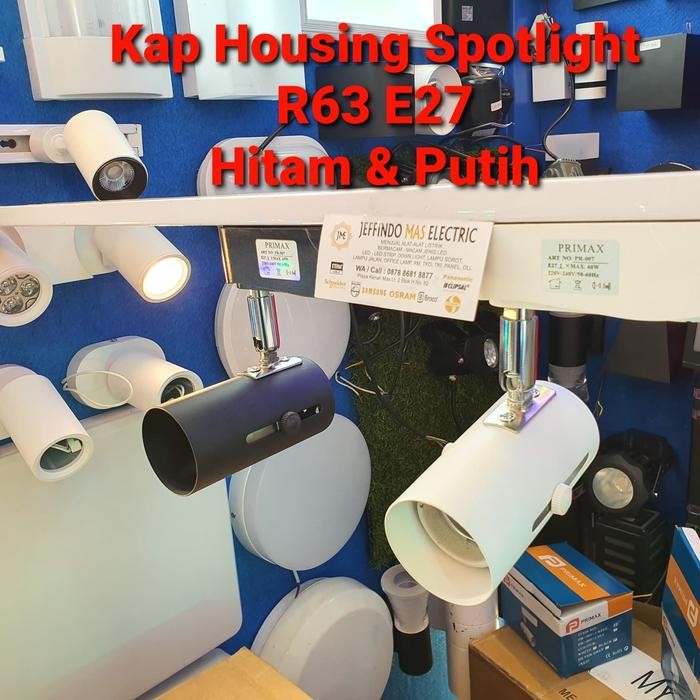 Jual New Kap Lampu R63 3 cm 3cm Track Spotlight Rell Fitting E27 R 63 ...