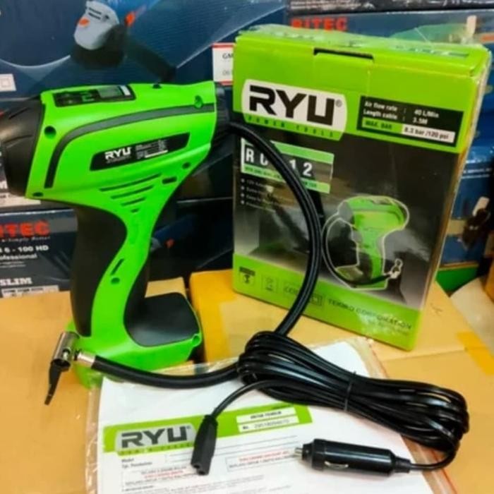 Jual RYU RCC12 Mini air compressor 12V DC pompa ban kompresor mini RCC ...