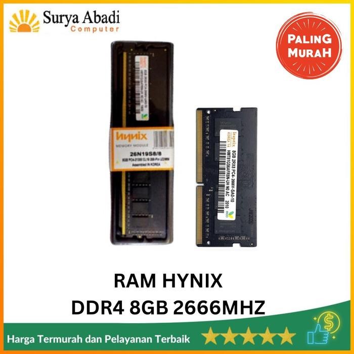 Jual Ram Hynix Ddr4 Sodimm & Longdimm 8Gb Ram Ddr4 8Gb 2666 Mhz ...
