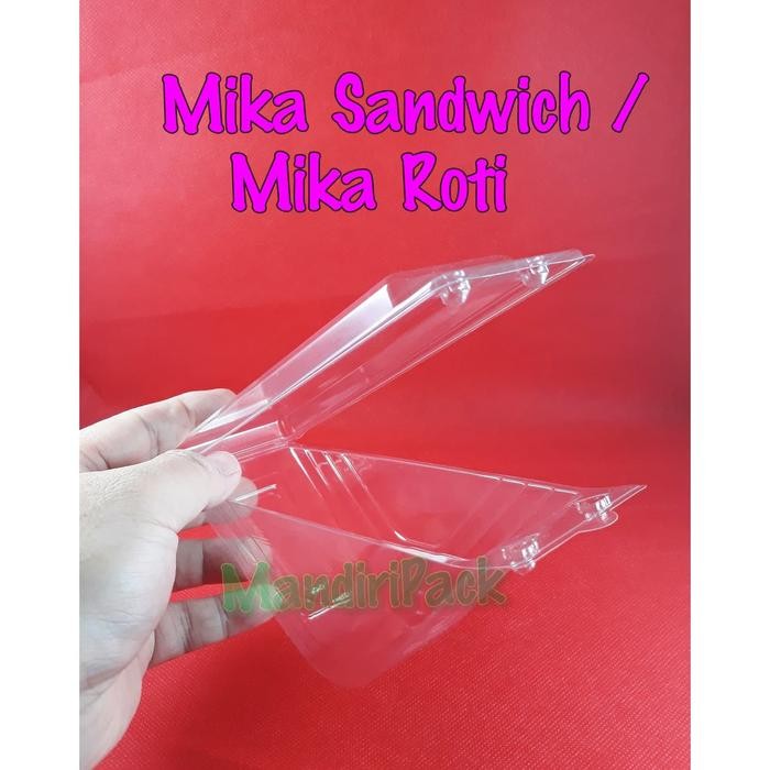 Jual Mika Sandwich / Tray Sandwich Segitiga / Mika Roti Tawar isi 50 ...