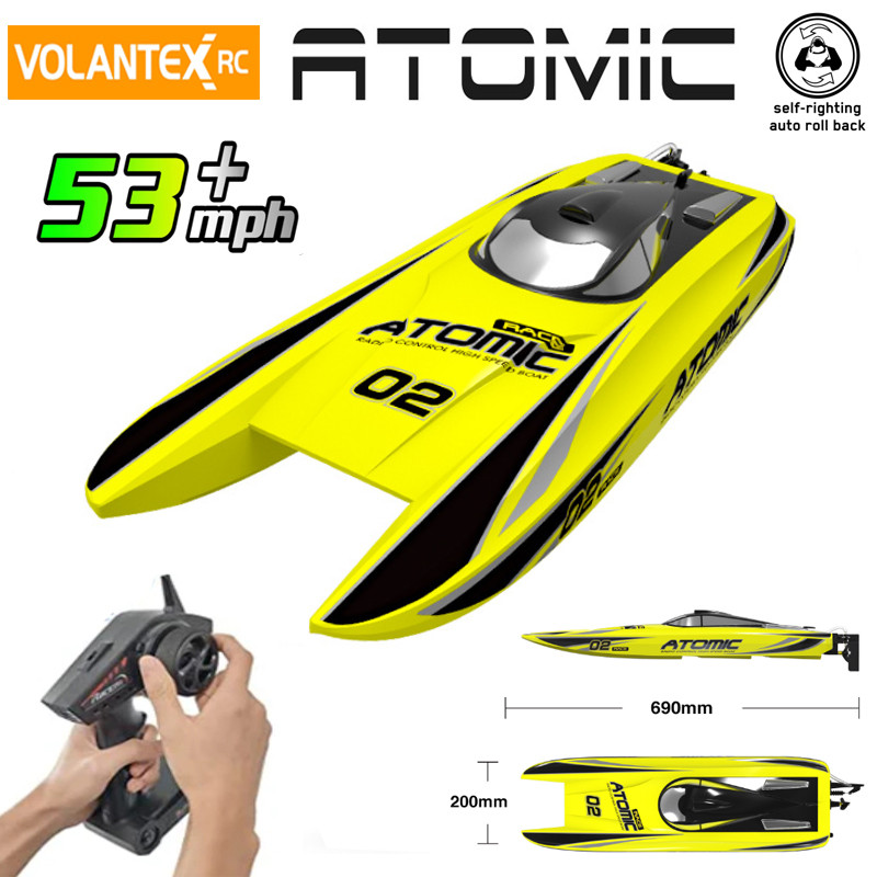 Jual Volantex 792-4 RTR 70cm ATOMIC RC Boat 2.4G Brushless 60km/h High ...