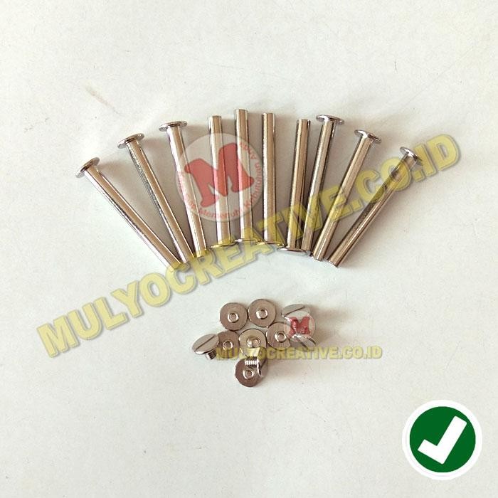 Jual Paku Baut Jilid Buku Ukuran 4 Cm Mur Paku Baut 40mm Jilid Katalog ...