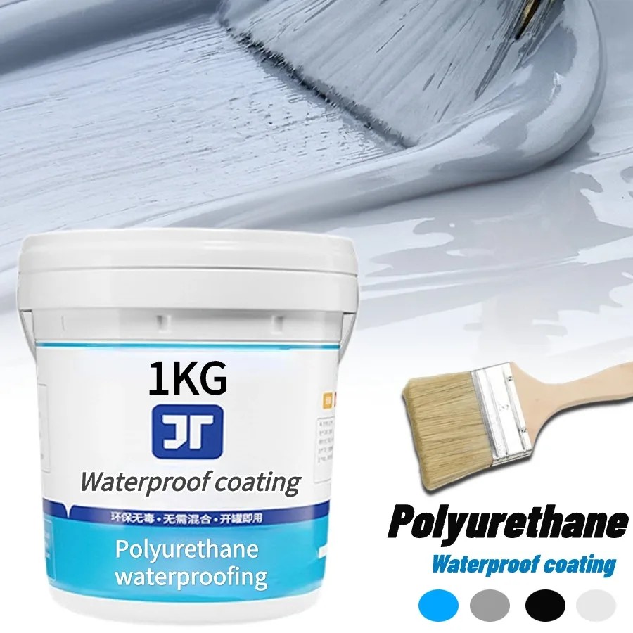Jual 1KG Waterproof Coating Sealant Roof Waterproof Agent Urethane Anti ...
