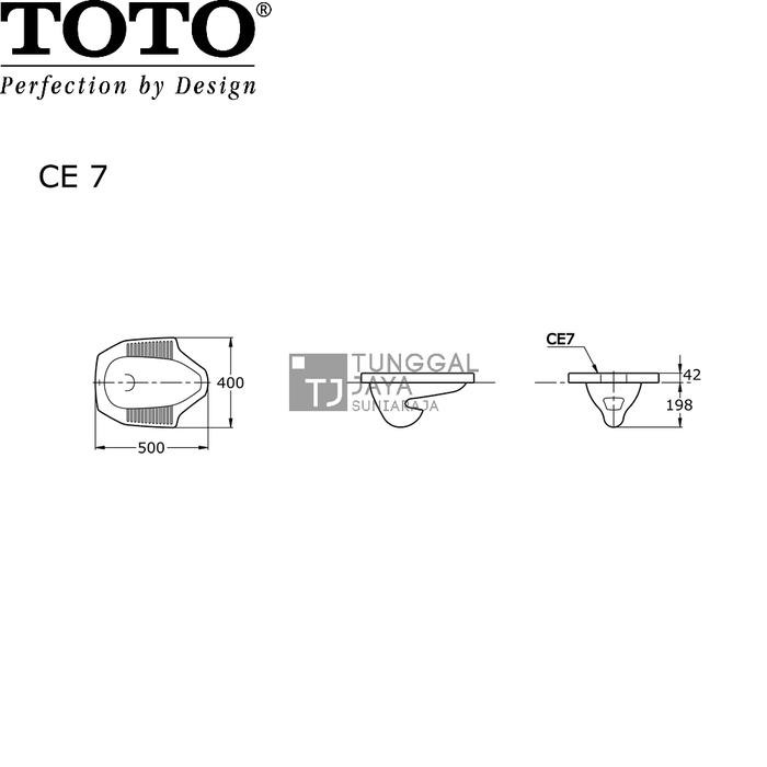 Jual CLOSET JONGKOK TOTO CE7 (UNTUK LANTAI BAWAH) WHITE / KLOSET ...