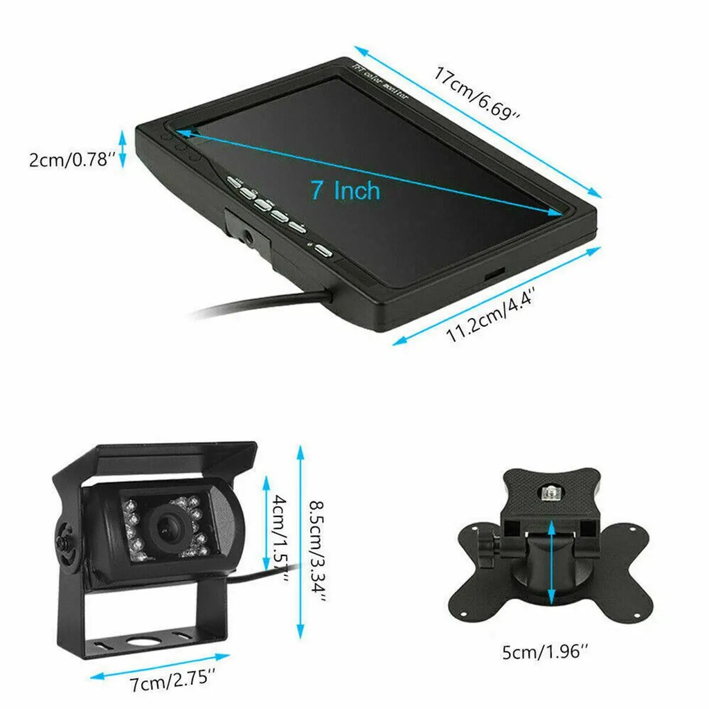 Jual Bileeko 12-24V For Rv Truck Bus Van Car Ir Back Up Camera Night ...