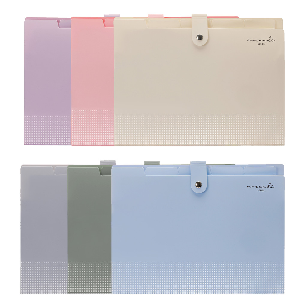 Jual Expanding File Folders with 5 Pockets, Accordion File Organizer ...