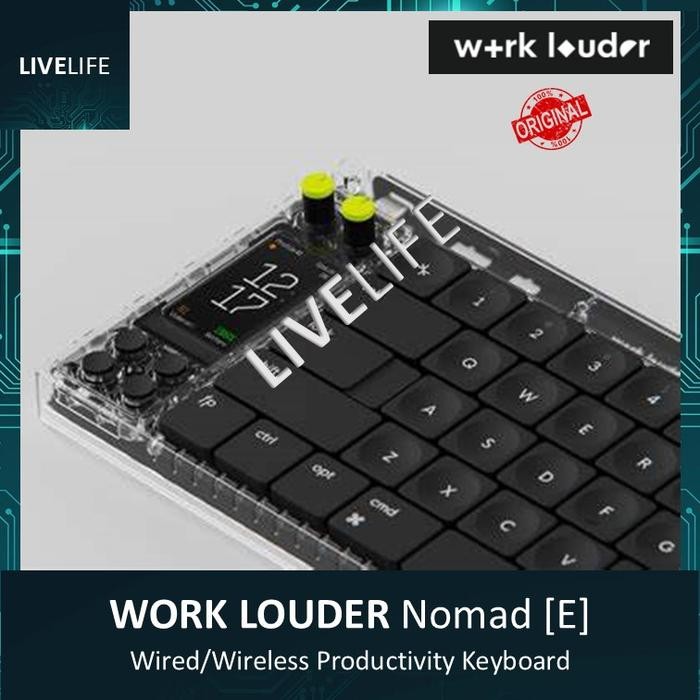 Jual Work Louder Nomad [E] - Wireless//Wired Ductivity Keyboard 170 X ...