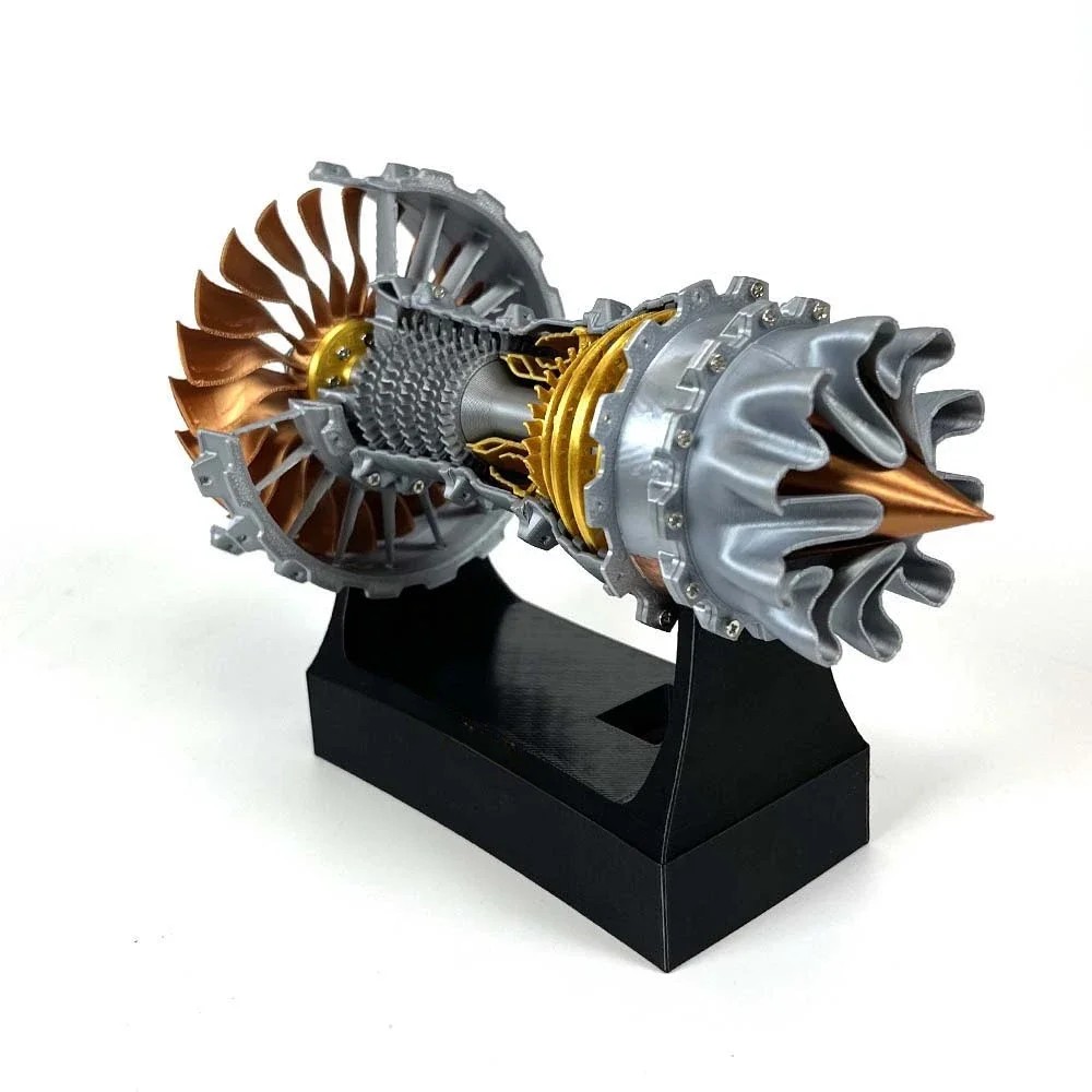 Jual New DIY Mini Turbofan Engine Model 21 Cm Aviation Industry ...
