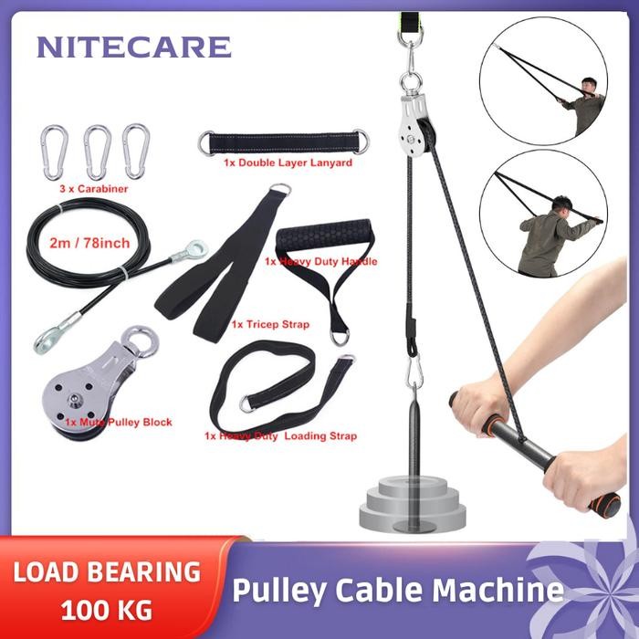 Jual Tali Catrol Alat Katrol Fitness Gym Set di Rumah untuk Pemula Aman ...