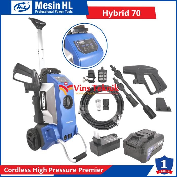 Jual H&L Cordless High Pressure Cleaner Jet Cleaner Premier HL Hybrid ...