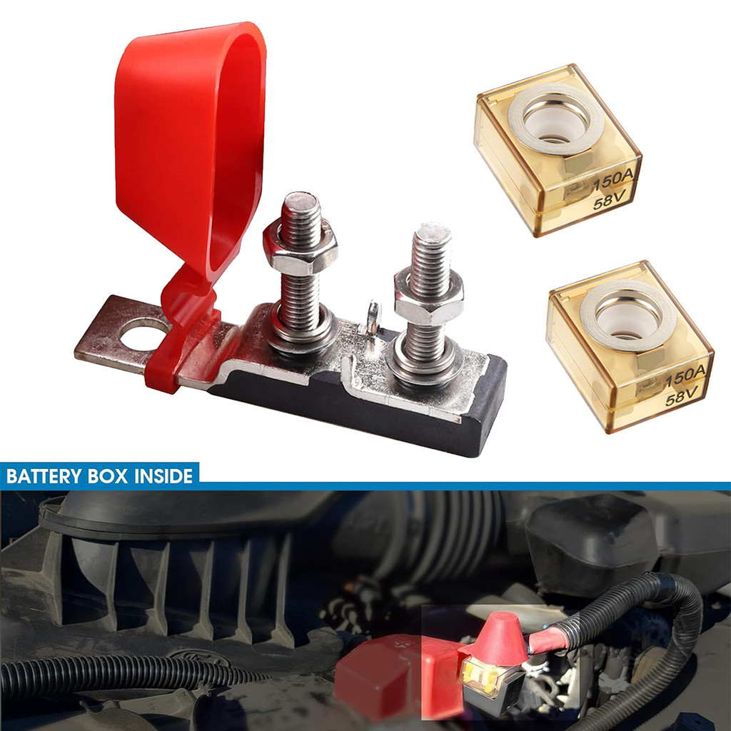 Jual Dual Terminal Fuse Block 30-300 Amp Marine Rated Battery Fuse Mrbf Fuse Holder (Double Fuse ...