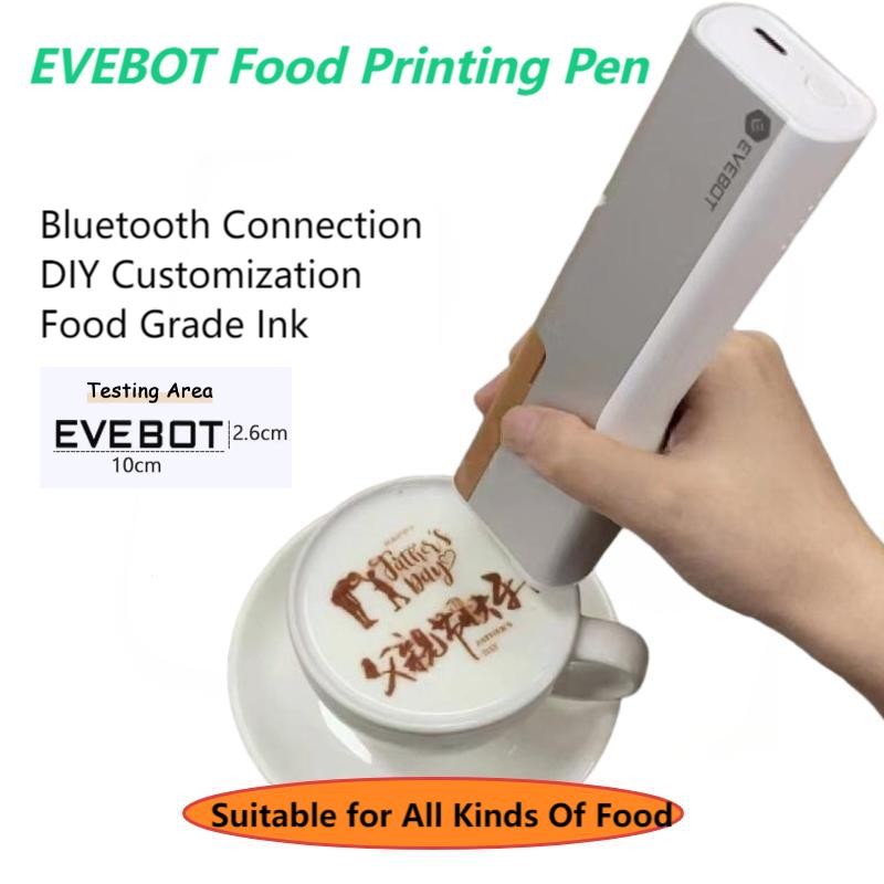 Jual Coffee Latte Art Inkjet Printer EVEBOT for Bakery Coffee Shop Pubs Handheld Printers HD ...