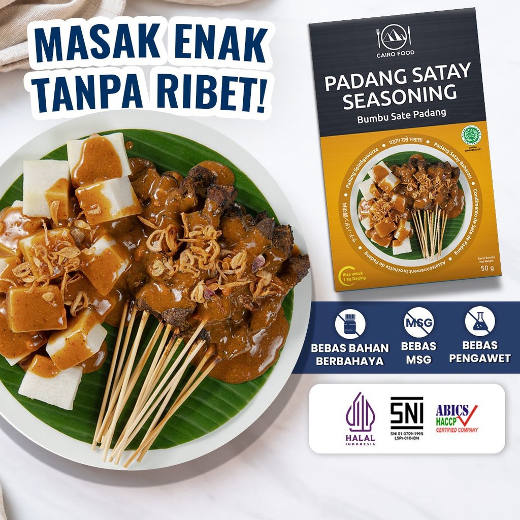 Jual Bumbu Sate Padang Sehat - Cairo Food | Shopee Indonesia