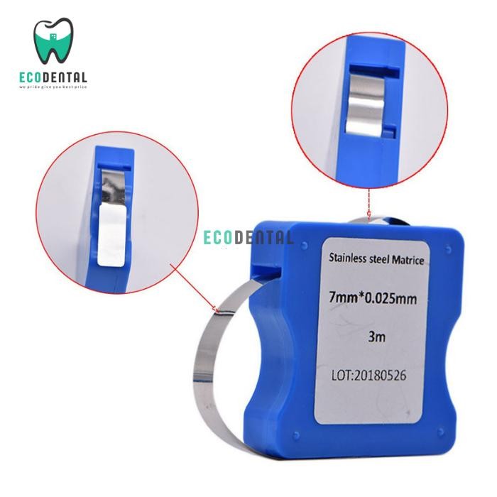 Jual Gass.! Dental Matrix Band Roll Matriks Metal Steel Universal ...