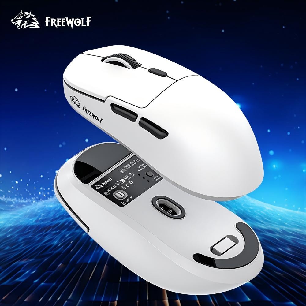 Jual Freewolf A6 Wireless Mouse,1000Hz,Bluetooth Tri-Mode Connection ...
