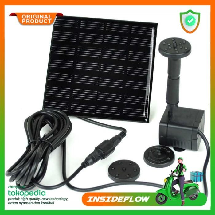 Jual Pompa Air Mancur Kolam Ikan Taman Tenaga Surya Matahari Solar Cell ...