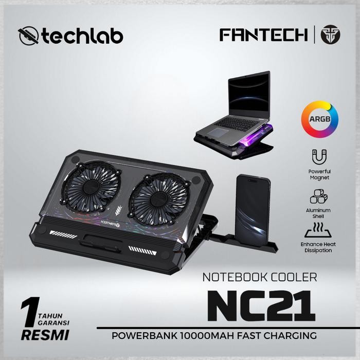 Jual Fantech NC21 / NC-21 Notebook Stand Laptop RGB Kipas Pendingin ...