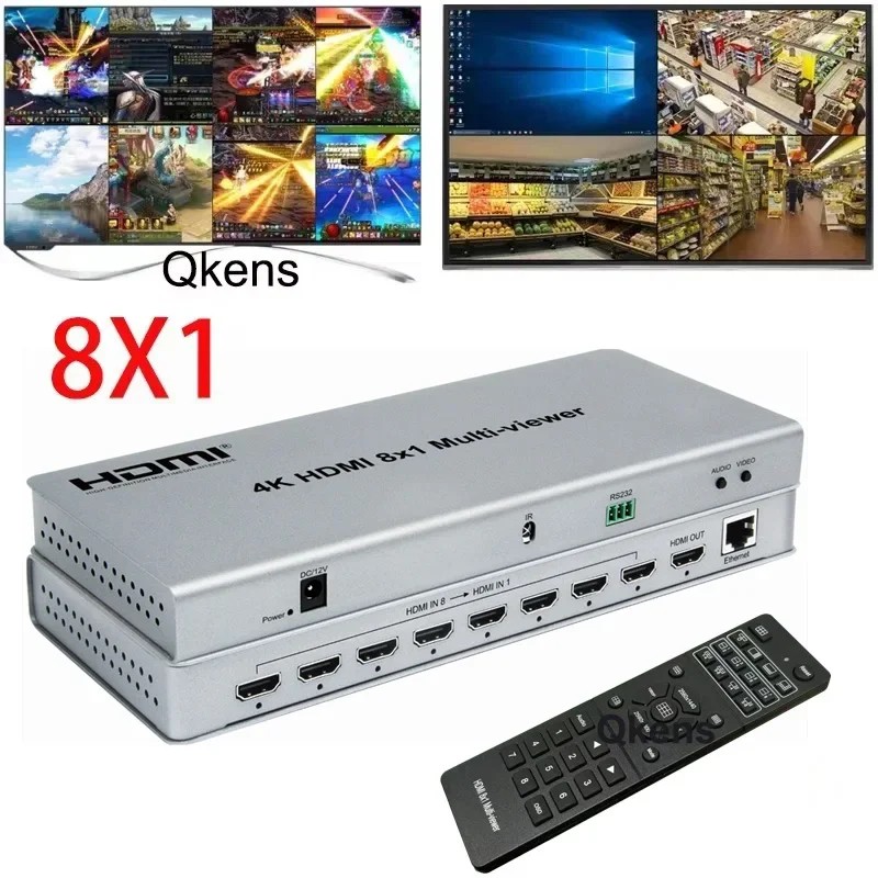 Jual 4K 8x1 HDMI Multi-viewer Multi Channel Video Multiplexer Seamless ...