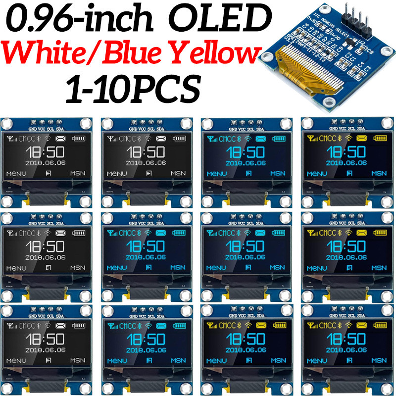 Jual 0.96 Inch OLED Display Module SSD1315 I2C IIC SPI Serial 128X64 ...