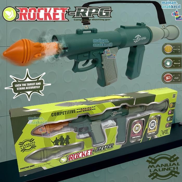 Jual Mainan Anak Tembakan Basoka Rocket Rpg Launcher Shooting Bazoka ...