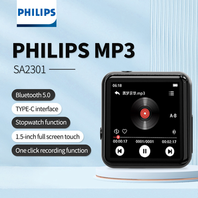 Jual Philips 100% Original SA2301 MP3 Player with FM Radio Bluetooth ...