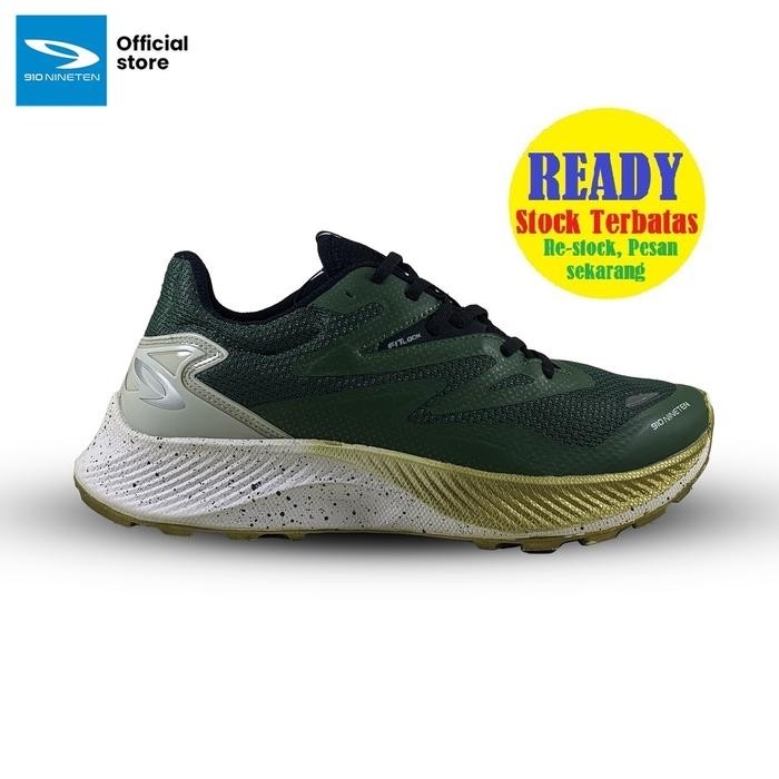 Jual 910 Nineten YUZA FERAL Sepatu Trail Running - HIJAU TUA/ABU-ABU ...
