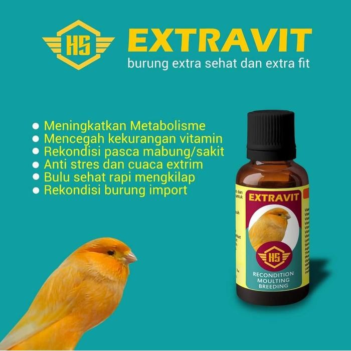 Jual Vitan Kenari Hs Extravit Burung Extra Sehat Dan Extra Fit | Shopee ...