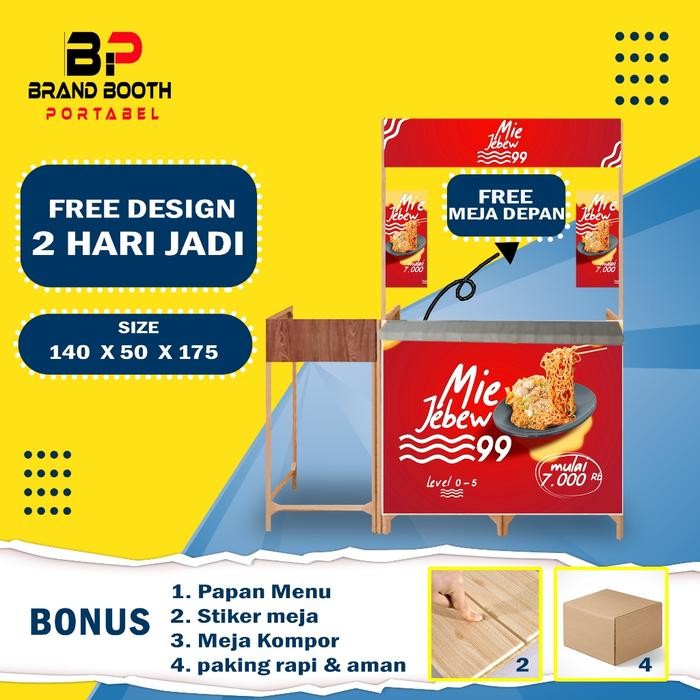 Jual Booth Portable 140 X 50 X 175 / Gerobak Lipat / Meja Jualan ...