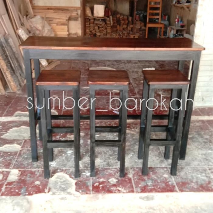 Jual (168). Meja Makan Meja Warung , Bakso Set Meja Cafe/Set Meja Makan/Resto Kayu Jati Belanda ...