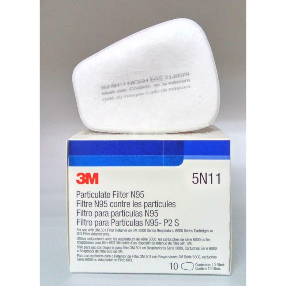 Jual 3M Particulate Filter 5N11 N95 Per BOX (10 PCS) ORIGINAL | Shopee ...