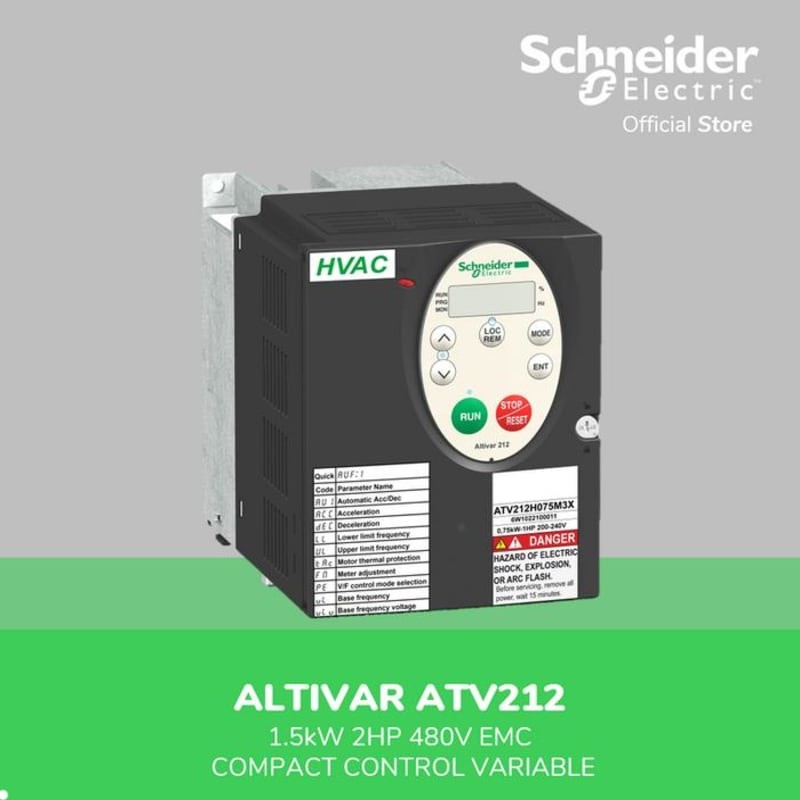 Jual Schneider electric ATV212 VSD Inverter 1.5kW 2HP - ATV212HU15N4 ...