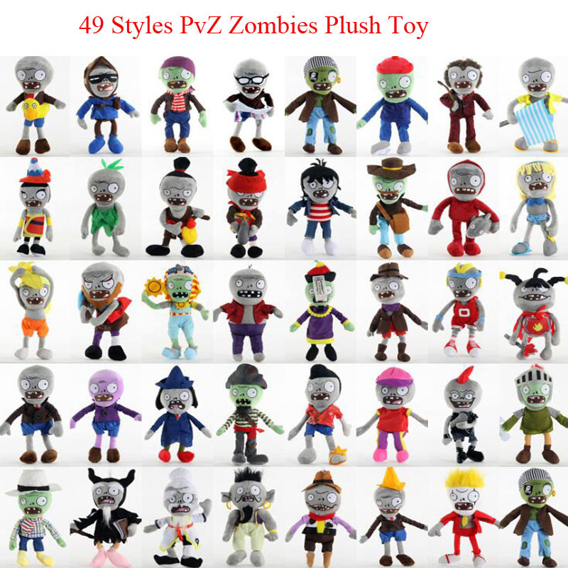 Jual 49 Styles 30Cm Zombie Plush Toys Bearded Sport Zombies Cosplay ...