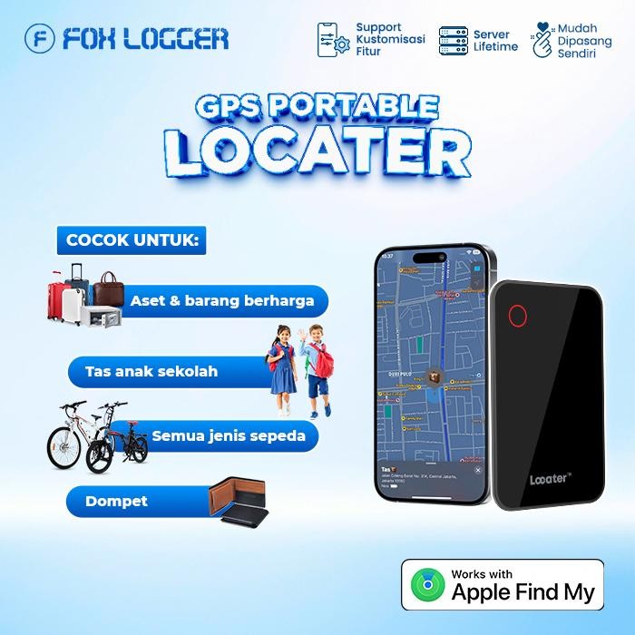 Jual Fox Logger Locater Smart Tracker Wireless with Alarm for Apple ...