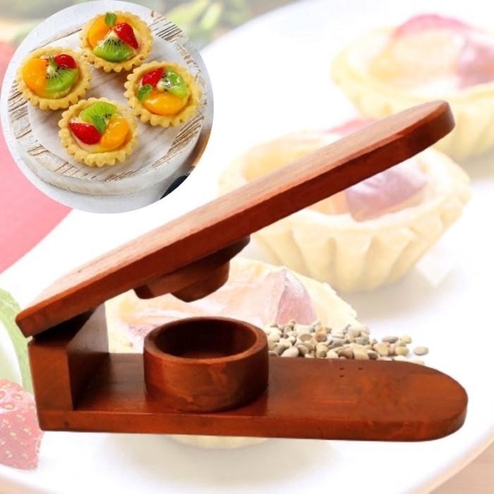 Jual alat cetak pie mini praktis kayu jati Belanda / alat buat pie buah ...